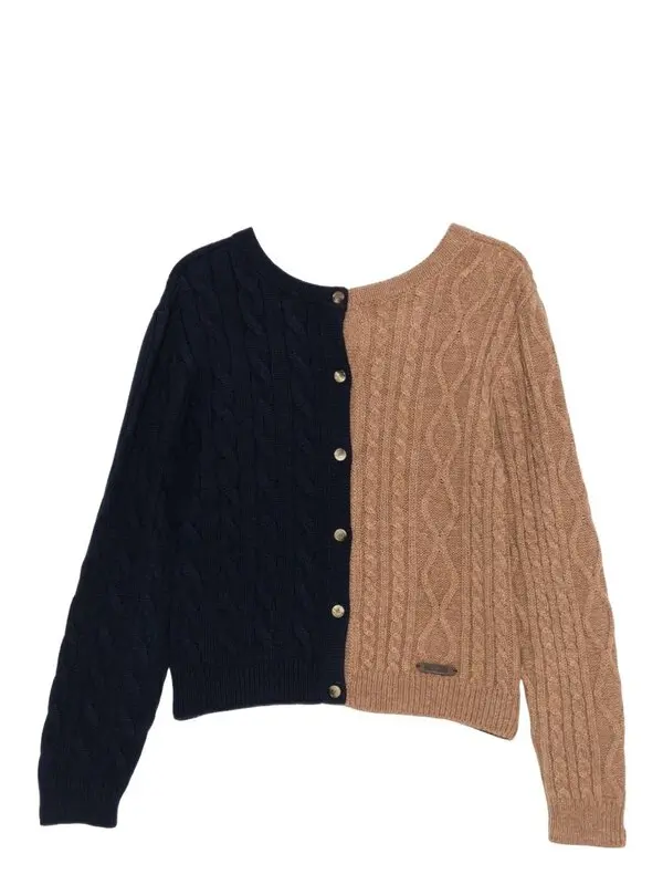 Moschino Cable Knit Cardigan - Black