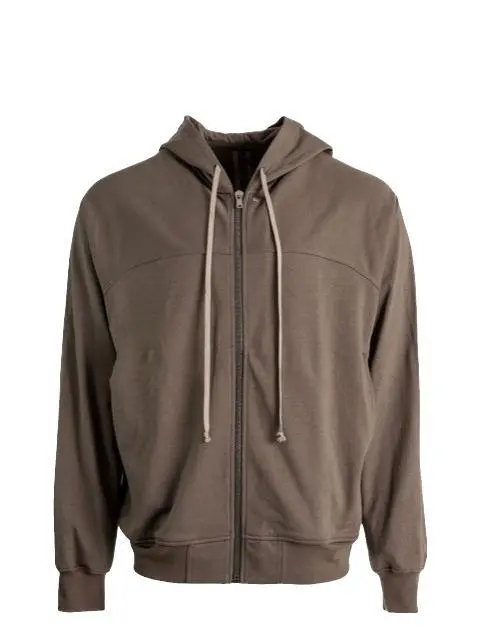 Rick Owens Zipped Hoodie - Brown