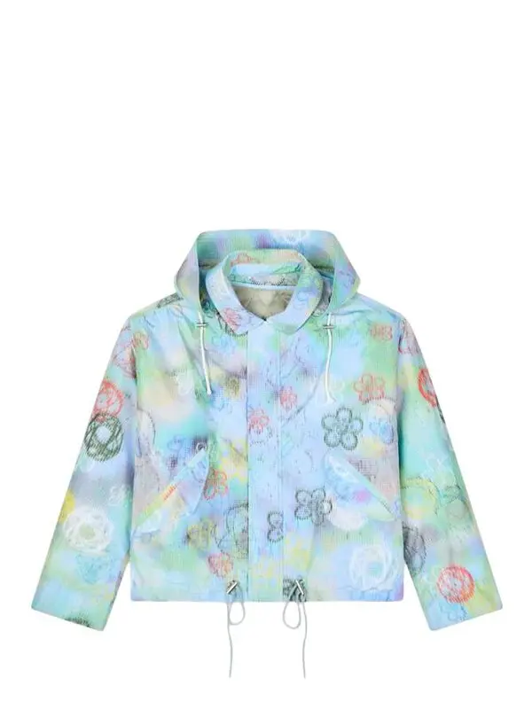 Kenzo X Futura 2000 Short Parka With Removable Liner - Blue