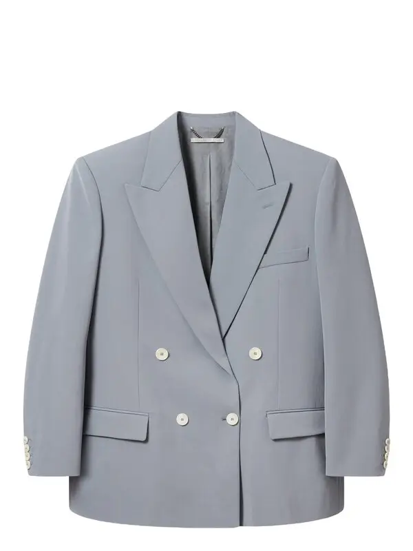 Stella McCartney Double-breasted Tailored Blazer - Mist