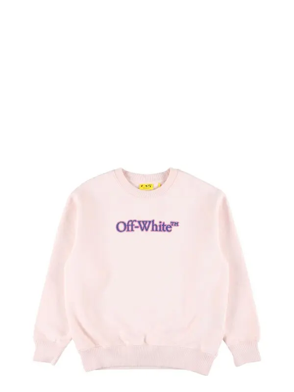 Off-White Logo Embroidered Sweatshirt - Pink