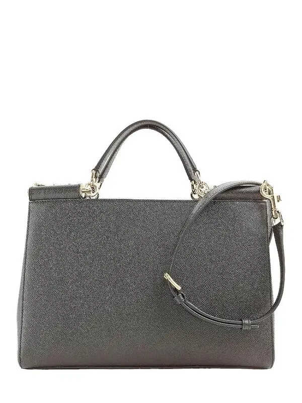 Dolce & Gabbana Logo Detail Handbag - Black