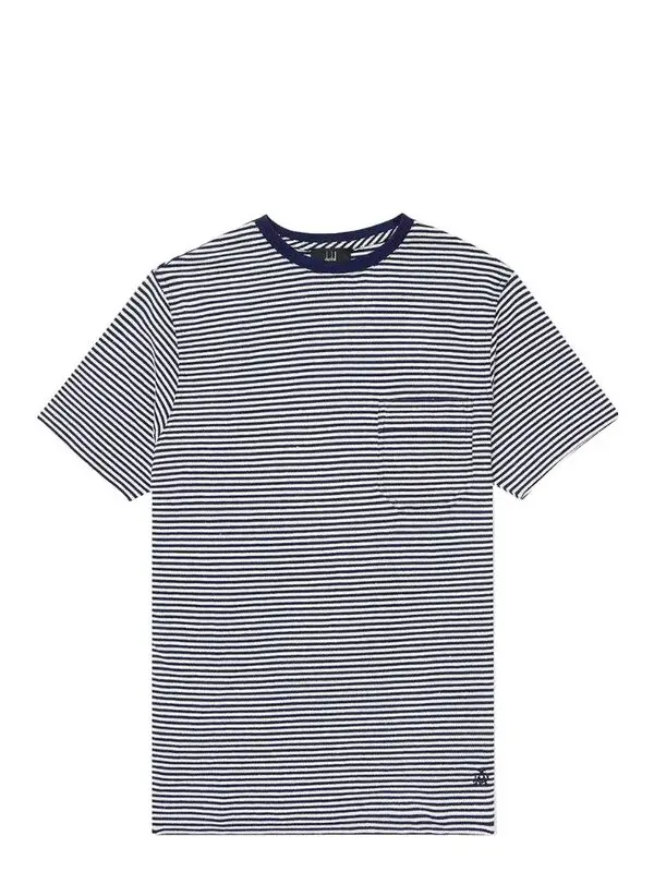 Dunhill Round Neck Striped T-shirt - White