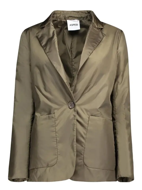 Aspesi Single-breasted Padded Blazer - Green