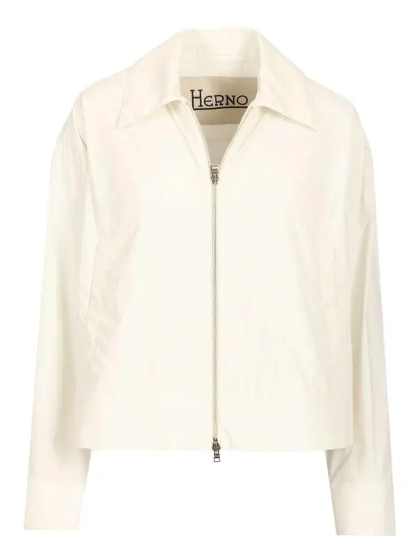 Herno Zipped Short Jacket - White