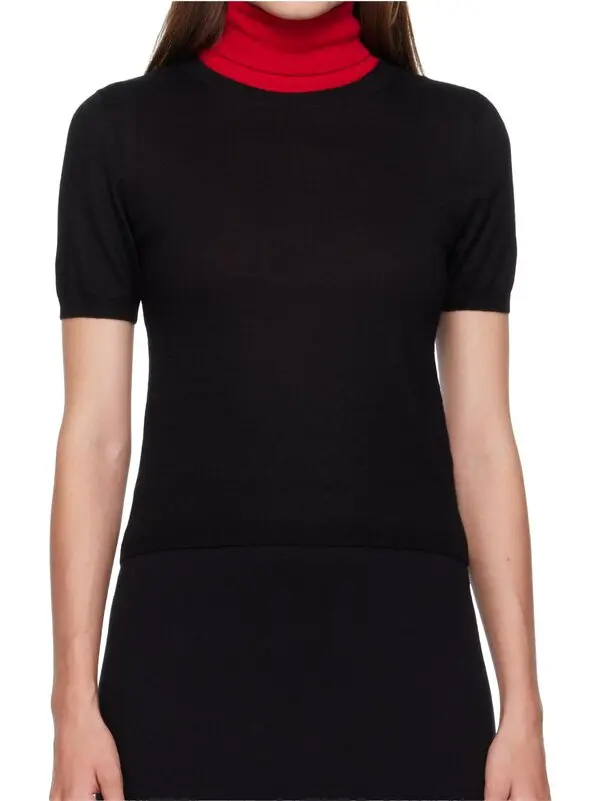 LISA YANG Delila Cashmere Jersey T-shirt - Black