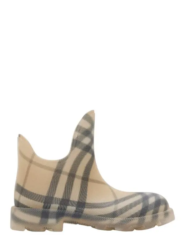 Burberry Checked Pull On Boots - Grain Color