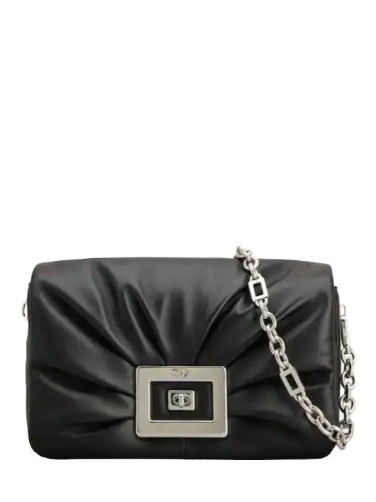 ROGER VIVIER Belle Vivier Bag In Leather - Black