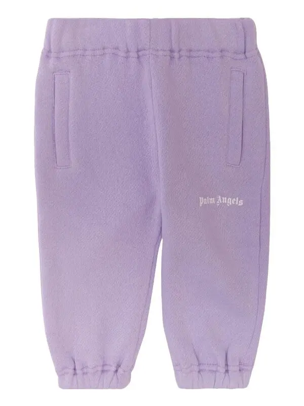 Palm Angels Logo Print Track Pants - Purple