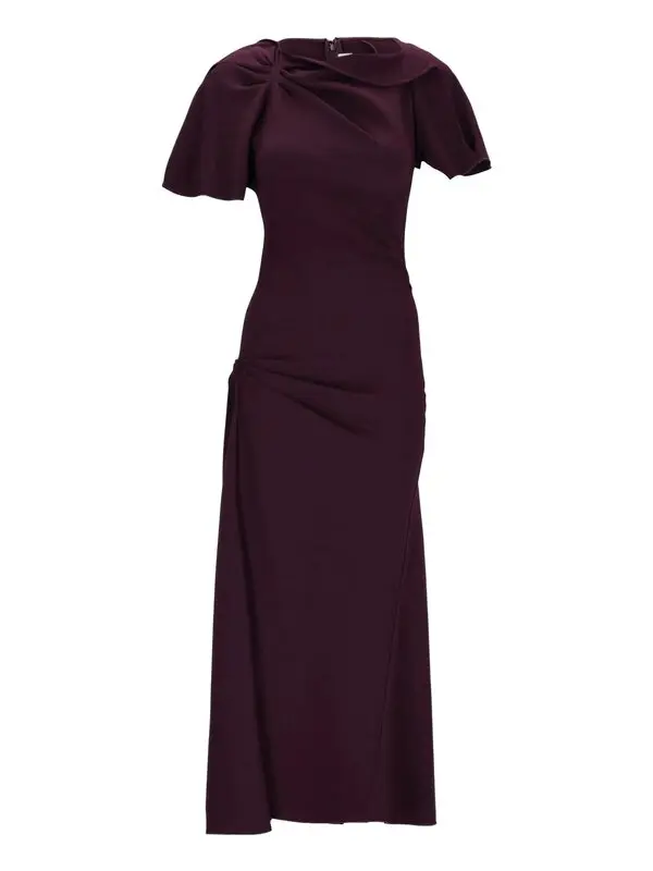 Victoria Beckham Cap-sleeve Maxi Dress - Black