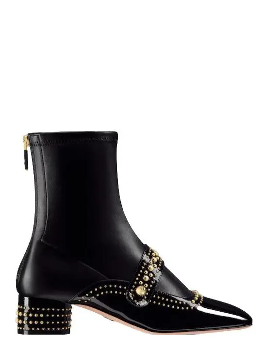 Dior Belle D Heeled Ankle Boots - Black