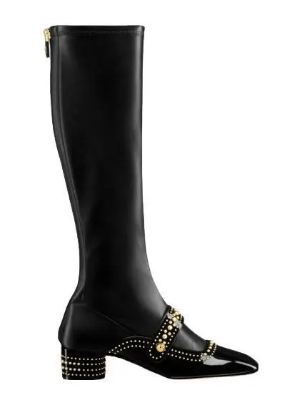 Dior Belle-d Heeled Boot - Black