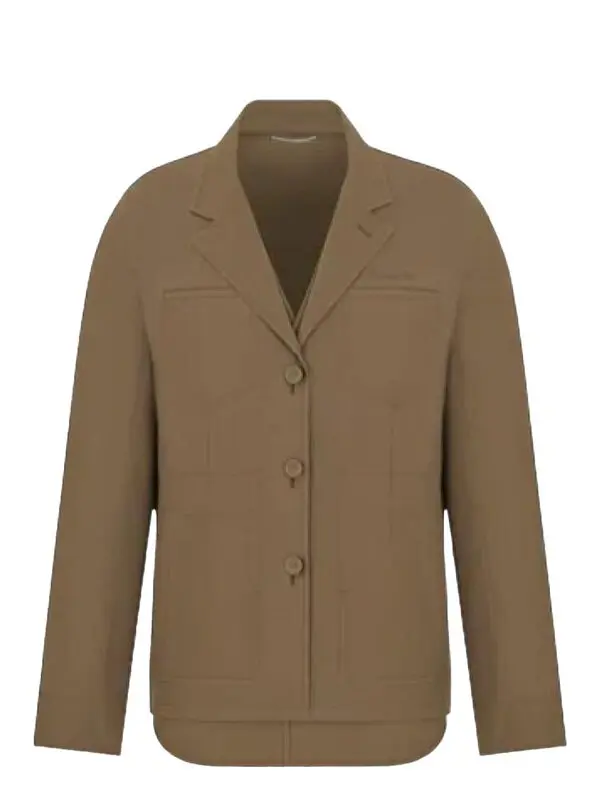 Dior Christian Single-breasted Blazer With Removable Vest - Brown