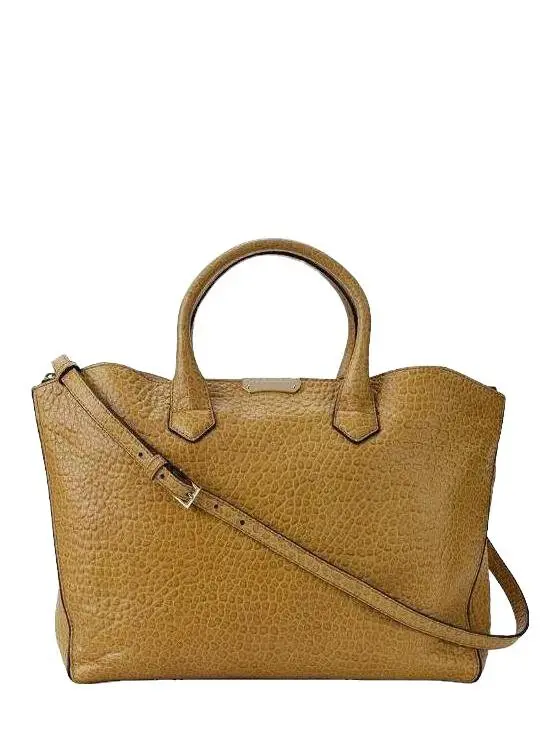 Burberry Crocodile Embossed Handbag - Ginger