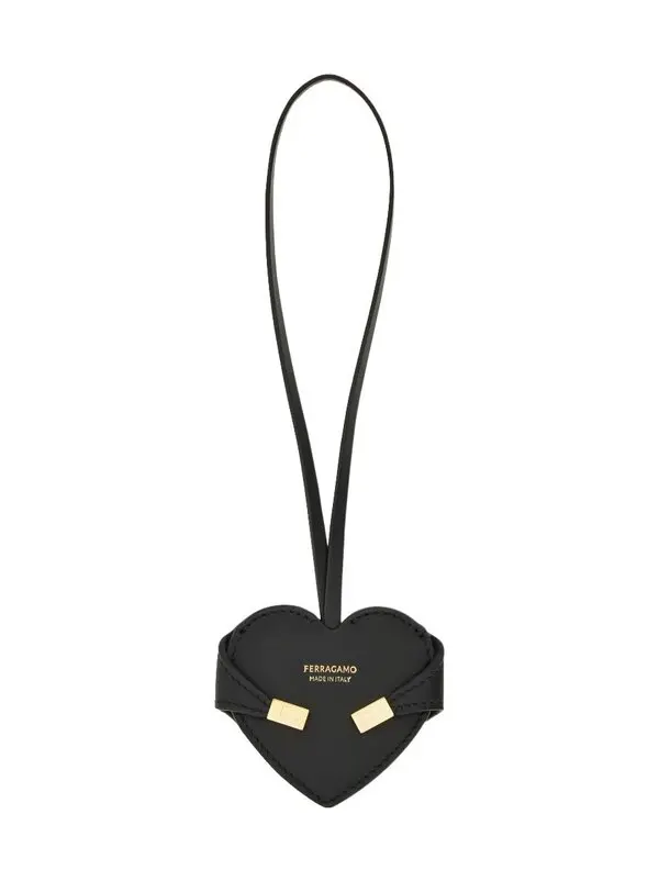 FERRAGAMO Logo-print Charm - Black