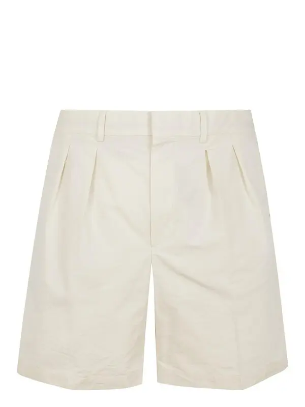 TOM FORD Fluid Poplin Tailored Shorts - Ecru