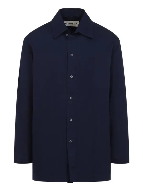 MORDECAI Pocket Collar Shirt - Black