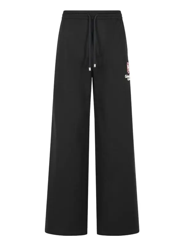 Amiri Logo Wide-leg Trousers - Black