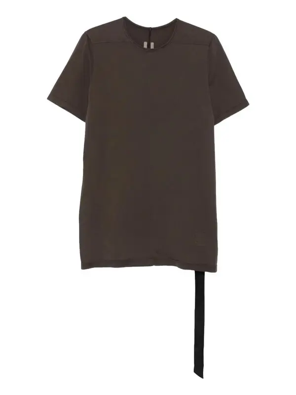 Rick Owens Short Sleeved Draped Hem T-shirt - Black