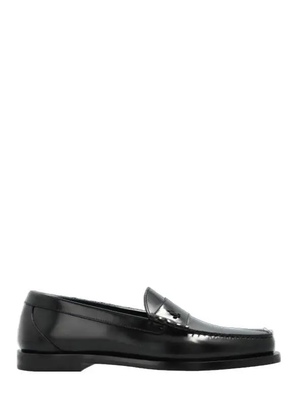 JIMMY CHOO Ethan Jc Emblem Loafers - Black
