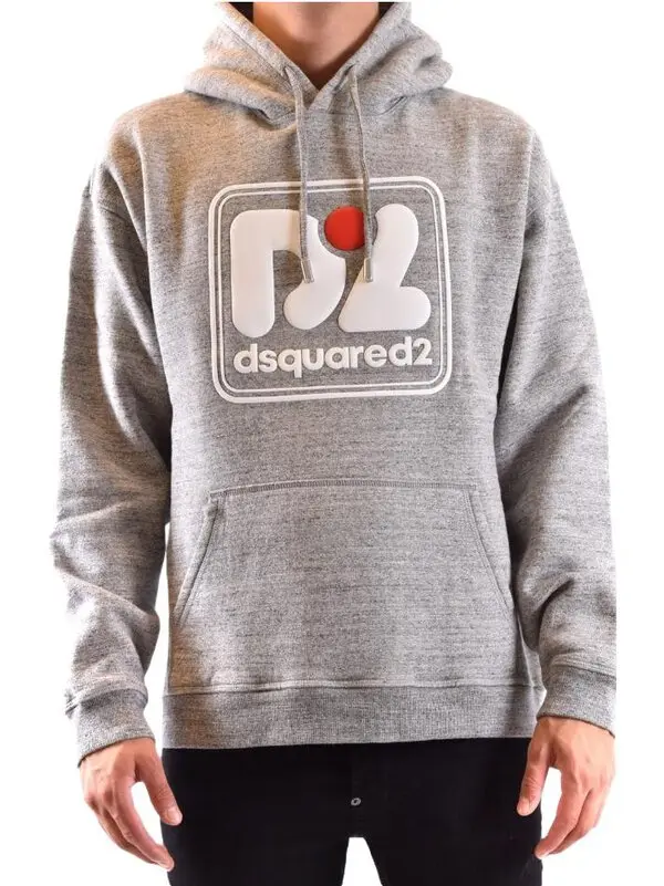 Dsquared2 Logo Hooded Sweatshirt - Gray