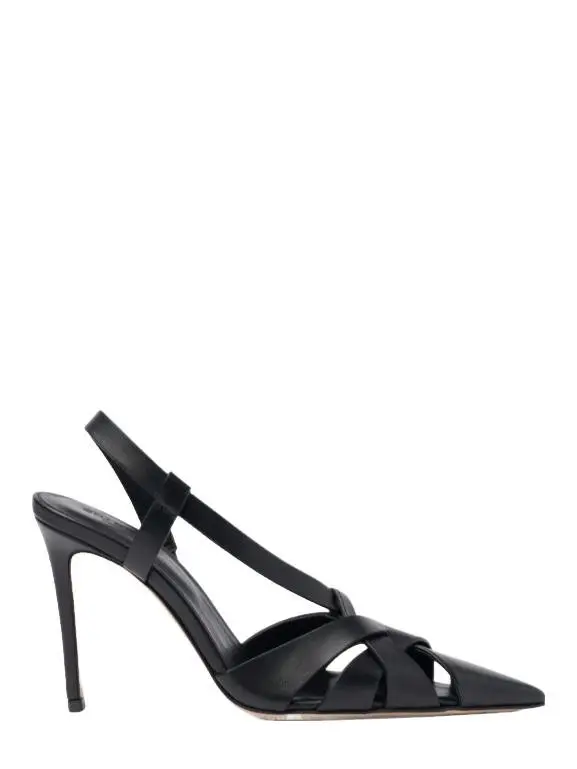 SCAROSSO Athena Slingback Pumps - Black