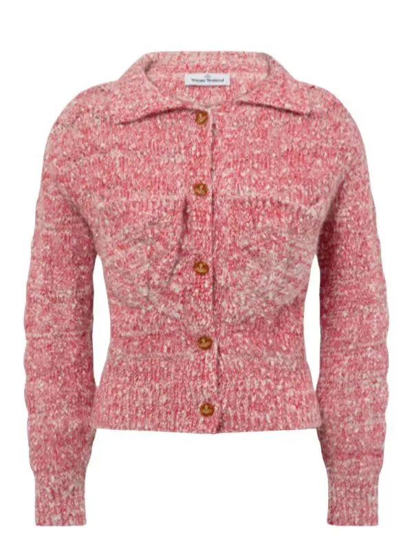 VIVIENNE WESTWOOD Arianna Cardigan - Red And White