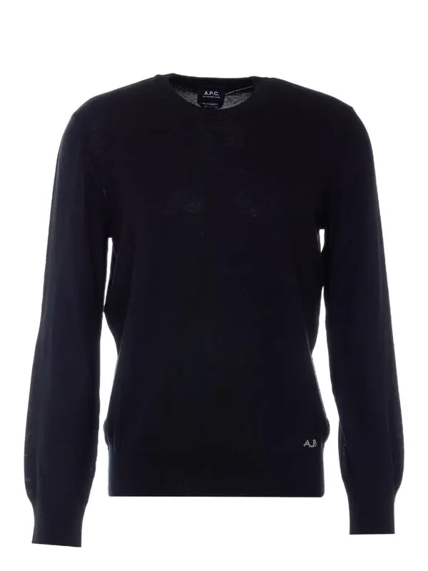 A.p.c. Logo Intarsia Jumper - Black