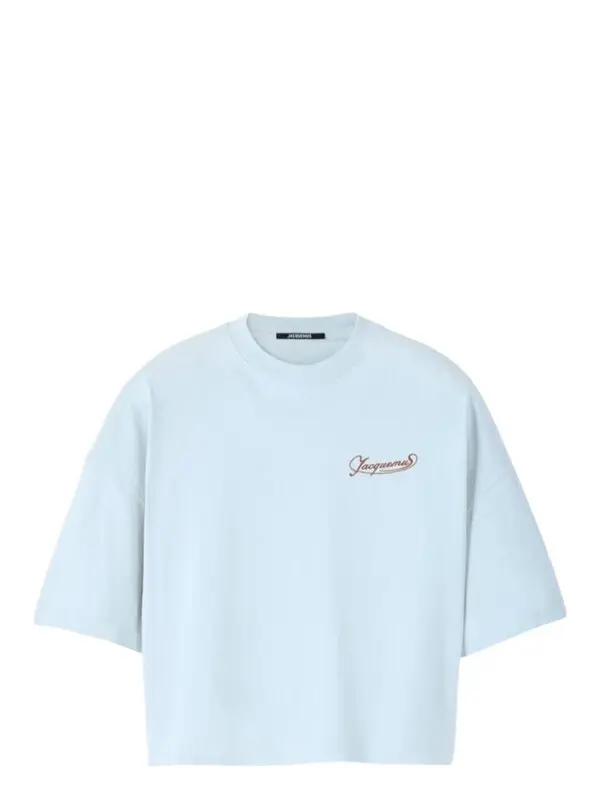 Jacquemus Short Oversized Crewneck T-shirt - Blue