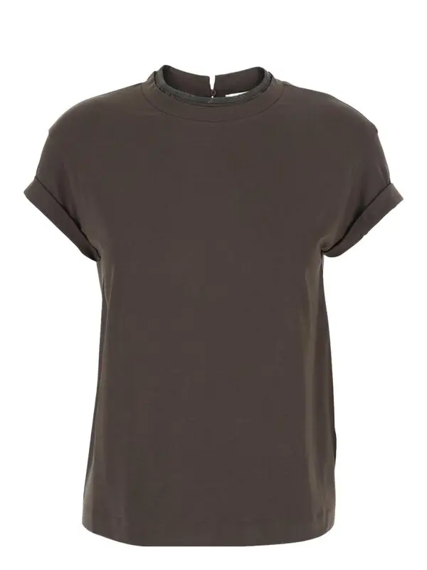 Brunello Cucinelli Short-sleeved Crewneck T-shirt - Black