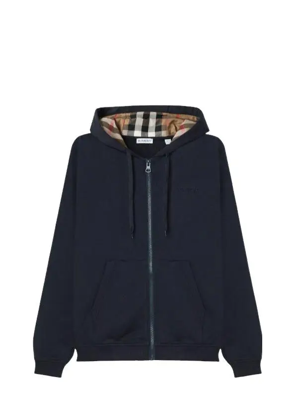 Burberry Long-sleeved Hooded Sweatshirt - Black