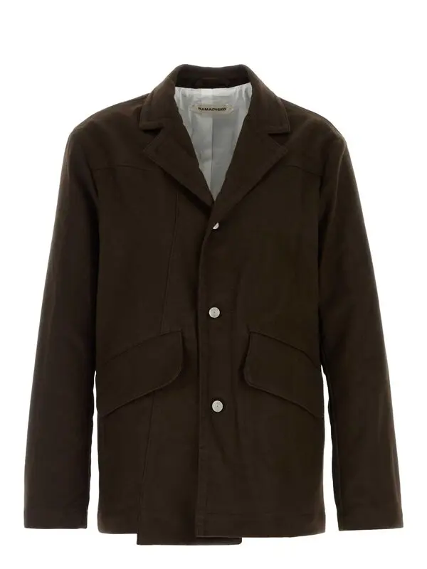 NAMACHEKO Tailored Button-up Jacket - Brown