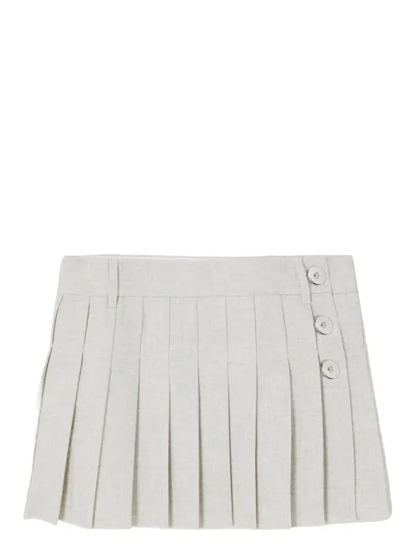 Rabanne Pleated Mini Skirt - Grey