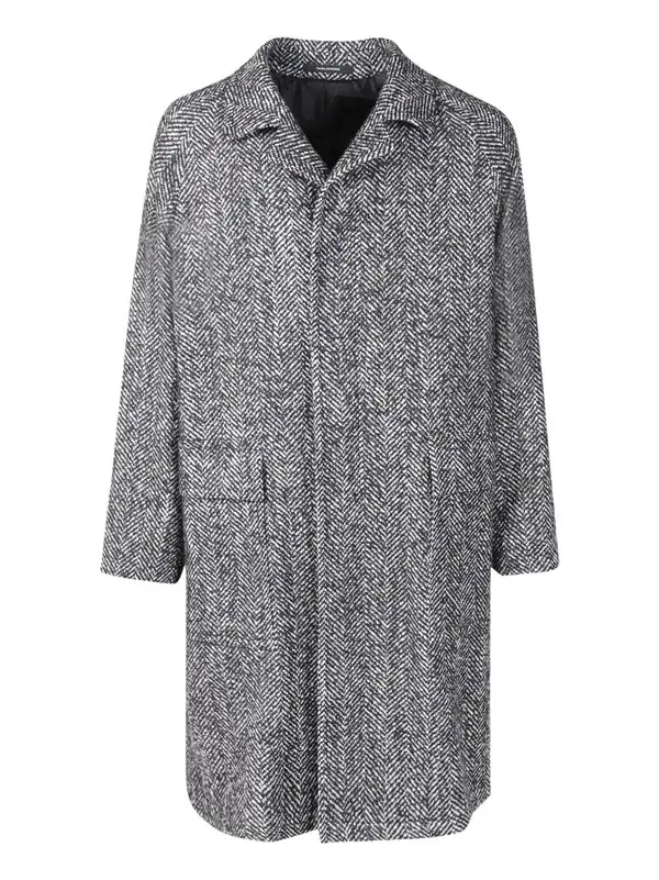 Tagliatore Notched-lapel Peacoat - Gray