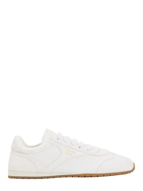 Prada Lace-up Low-top Sneakers - Ivory