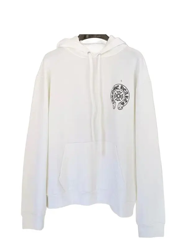 Chrome Hearts Long-sleeved Hooded Sweatshirt - White