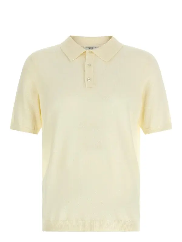 ROBERTO COLLINA Short-sleeved Polo Shirt - Nude