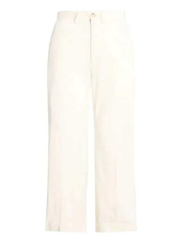 Polo Ralph Lauren Corduroy Wide-leg Cropped Trousers - No