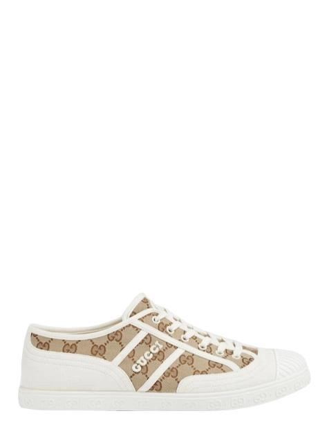 Gucci Monogrammed Low-top Sneakers - White
