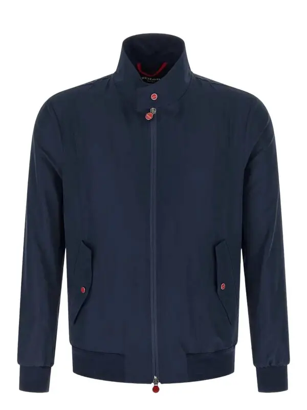 Kiton Stand-collar Casual Jacket - Black