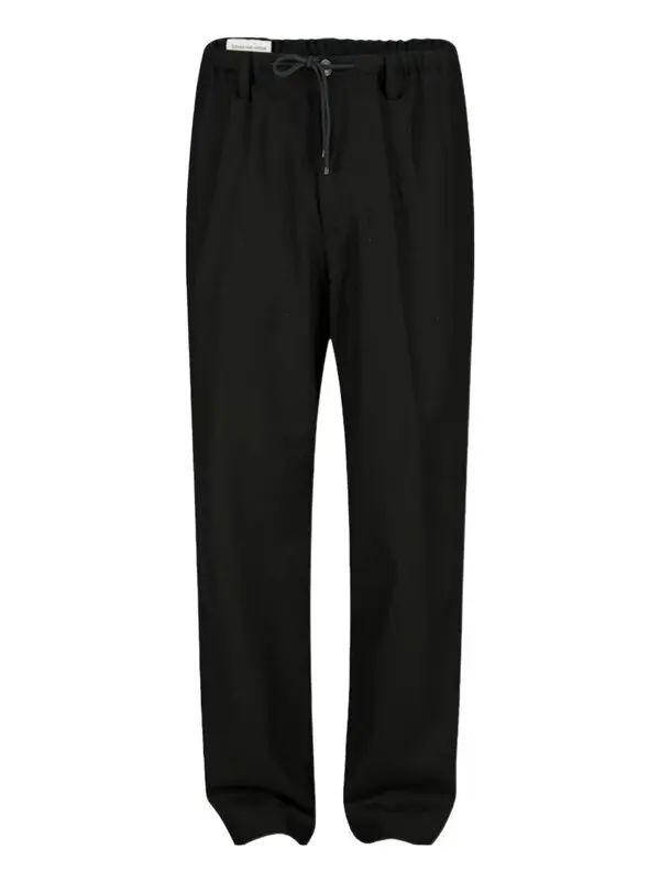 Dries Van Noten Drawstring Casual Pants - Black