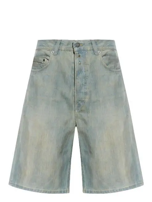 HAIKURE Relaxed Fit Denim Shorts - Gray