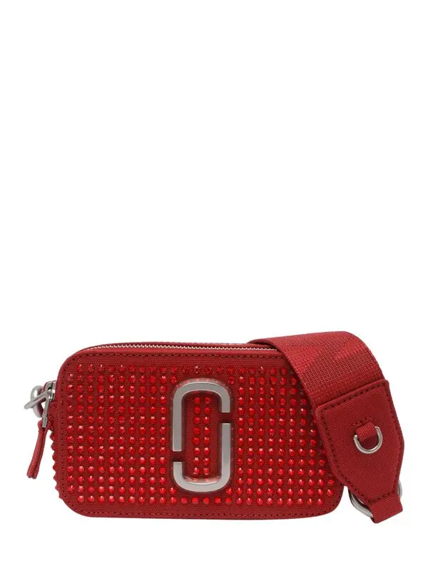 Marc Jacobs The Snapshot Embellished Shoulder Bag - Red