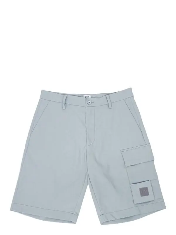C.P. COMPANY Logo Patch Bermuda Shorts - Gray