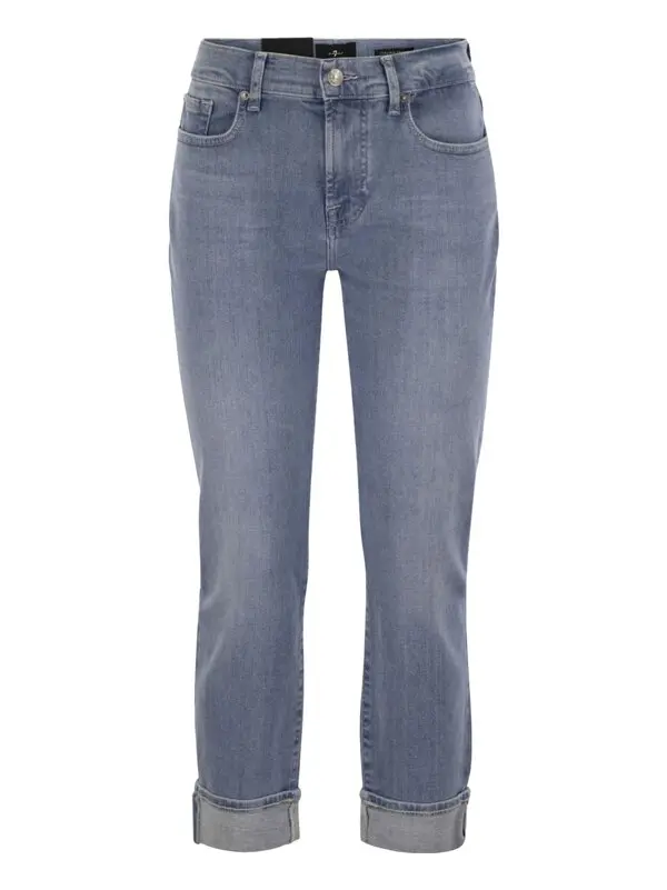 7 For All Mankind Relaxed Skinny Boyfriend Jeans - Blue