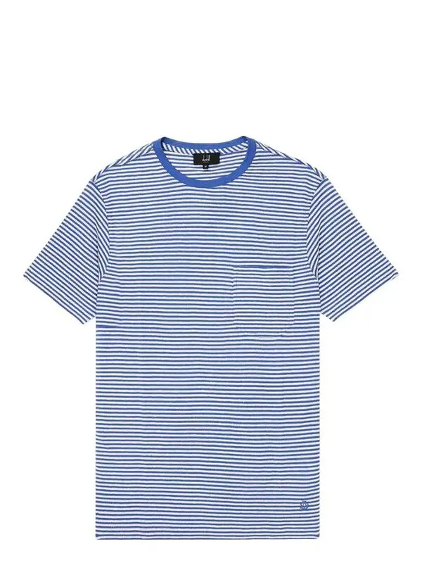 Dunhill Round Neck Striped T-shirt - Blue