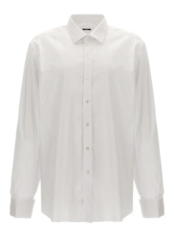 BARBA NAPOLI Poplin Shirt - White
