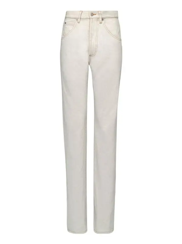 MAISON MARGIELA Memory Of Jeans" With Asymmetrical Rear Pocket - White