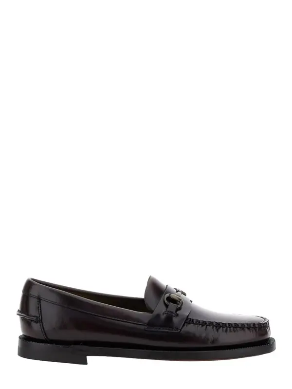 SEBAGO Classic Joe Penny Loafers With Decorative Metal Clip - Black