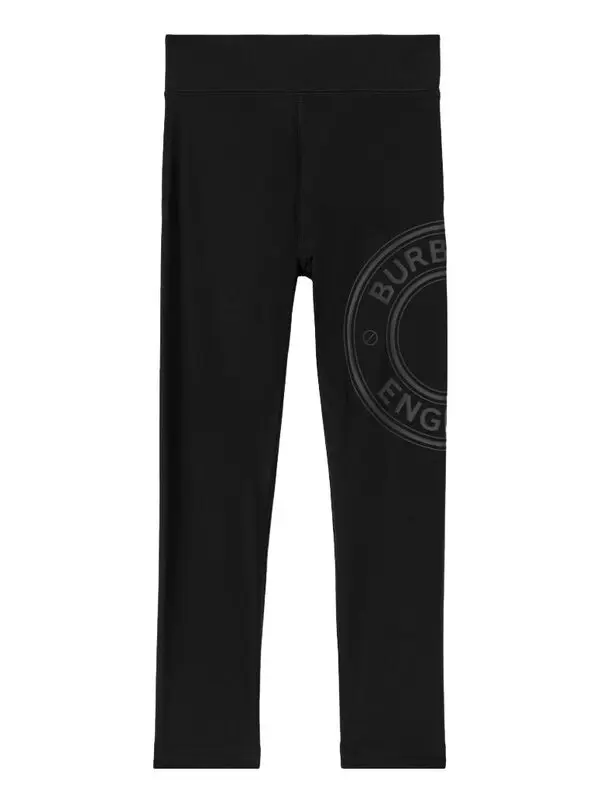 Burberry Logo-print Leggings - Black